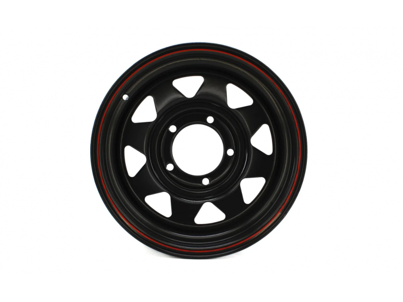 Диск колесный 7х15 ET-19 (5*139,7, d110) ЧЕРНЫЙ (треугольные отверстия ...