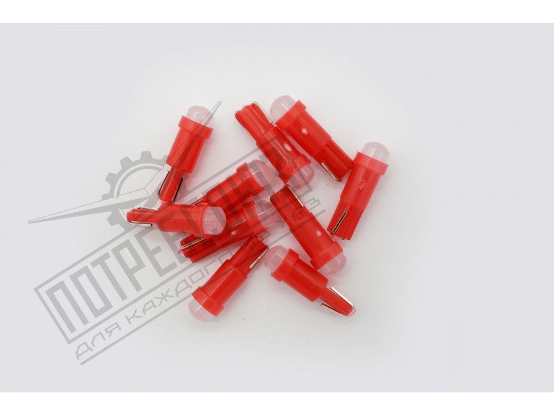 Лампа 1,2W 12V без цоколя светодиодная T5 подсветки приборной панели ...